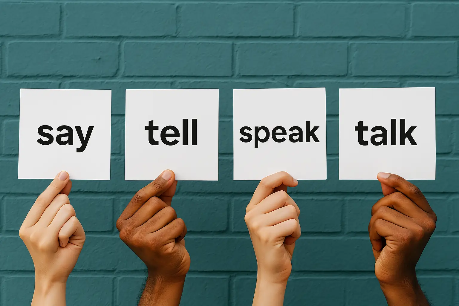 Say, tell, speak e talk: qual a diferença e quando usar? - Canal Saber Mais